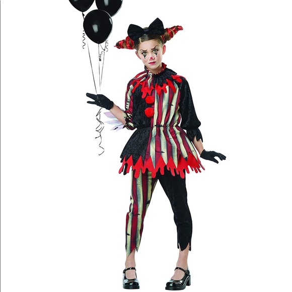California Costumes | Costumes | Girls Dark Carnevil Clown Halloween ...